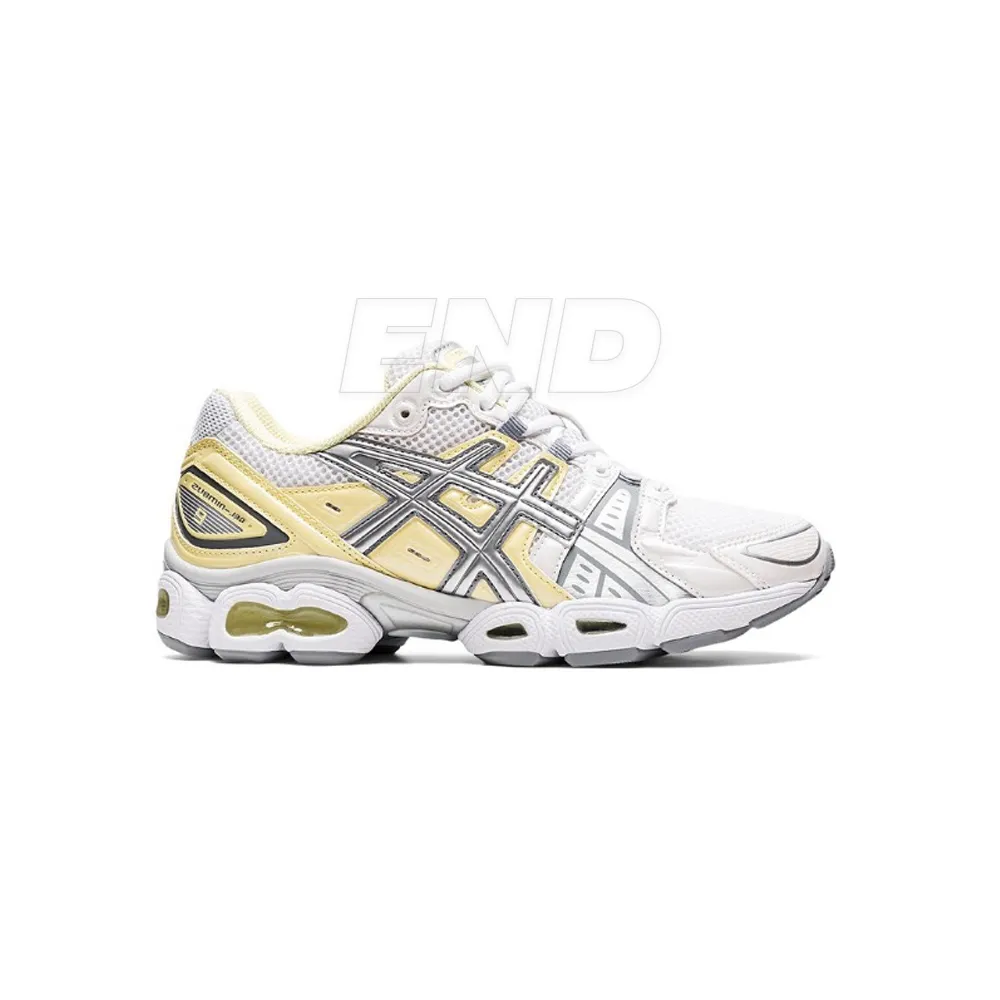아식스 W 젤 님버스 9 화이트 실버 옐로우 1202A278-101 | 상품 상세 | 크로켓