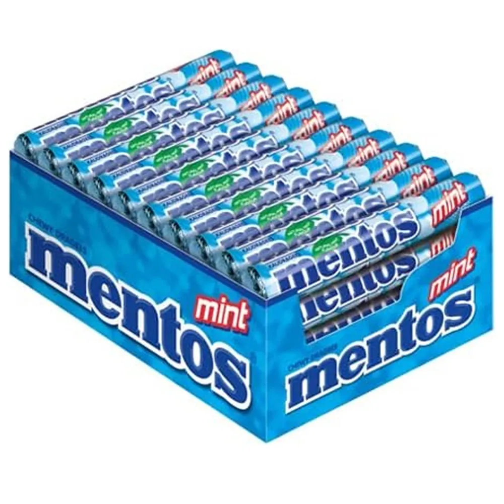 멘토스 츄이 38g 40개입 1팩 민트 Mentos Mint Chewy Dragees 38 g (Pack of 40), reg, multi | 상품 상세 | 크로켓