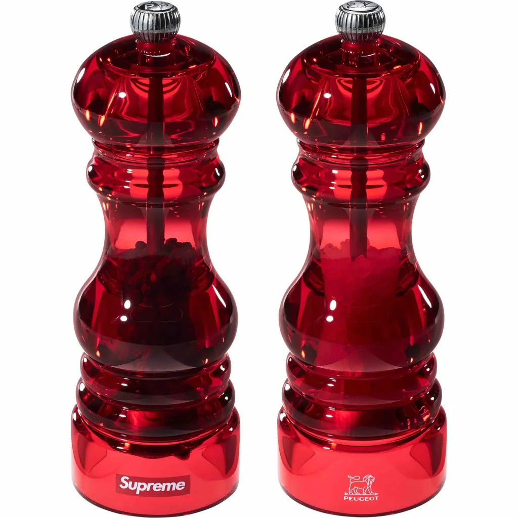 슈프림 x 푸조 솔트 & 페퍼 밀 레드 세트 Supreme x Peugeot Salt & Pepper Mill Set 24FW | 상품 상세 | 크로켓