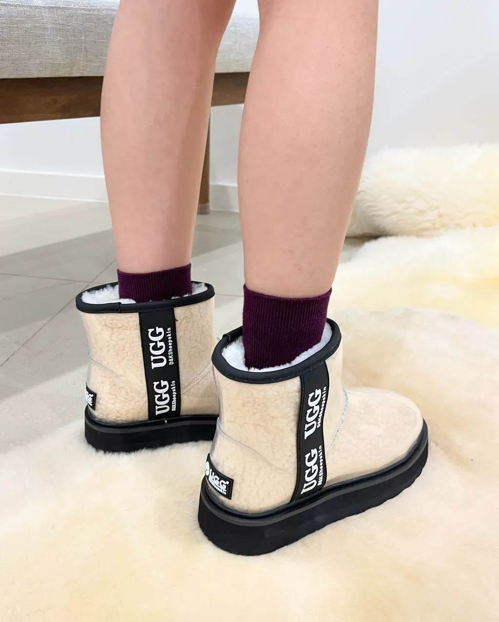 UGG Australia Platform Clear Mini Boots Rain Boots | Croket