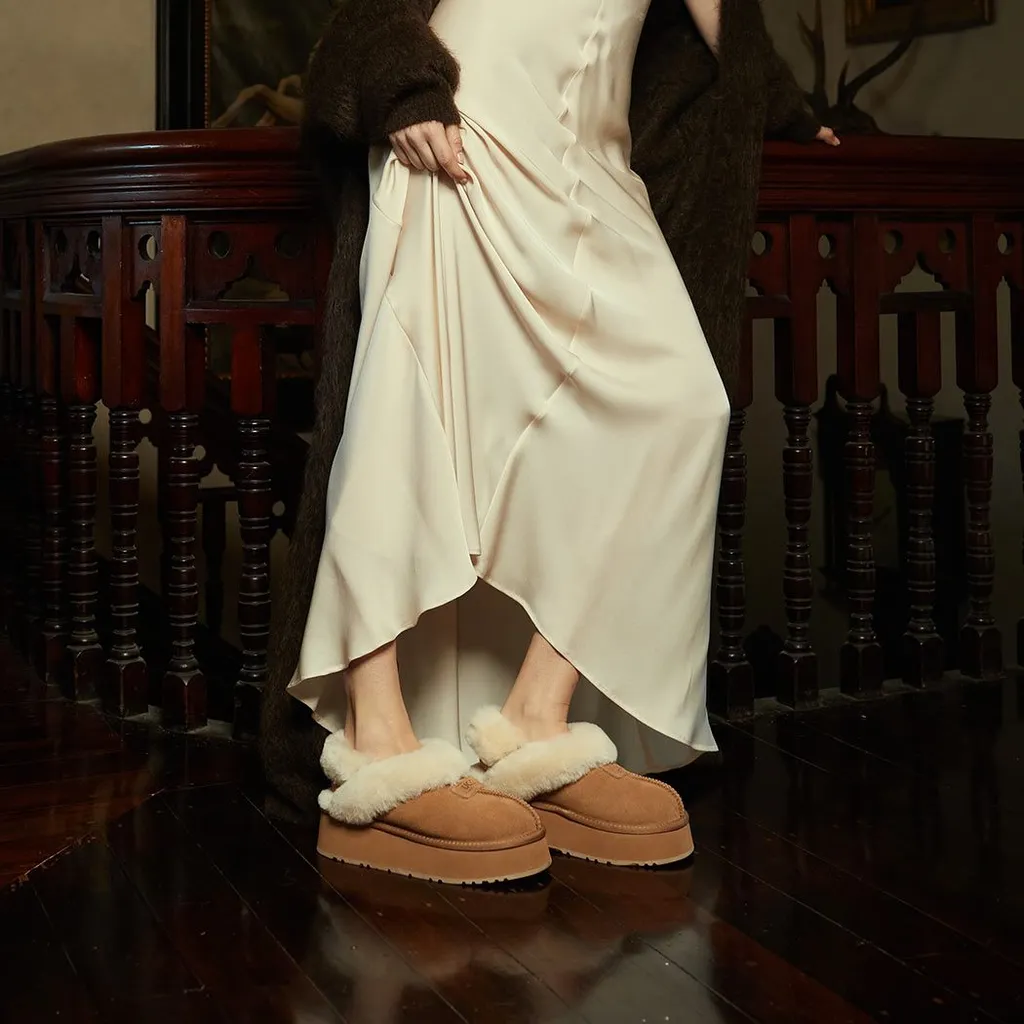 호주 오즈웨어 코케트 어그 여성 3-Way 퍼 스트랩 탈부착 플랫폼 방수 방한 양털 통굽 슬리퍼 OB114플랫폼 | 상품 상세 | 크로켓