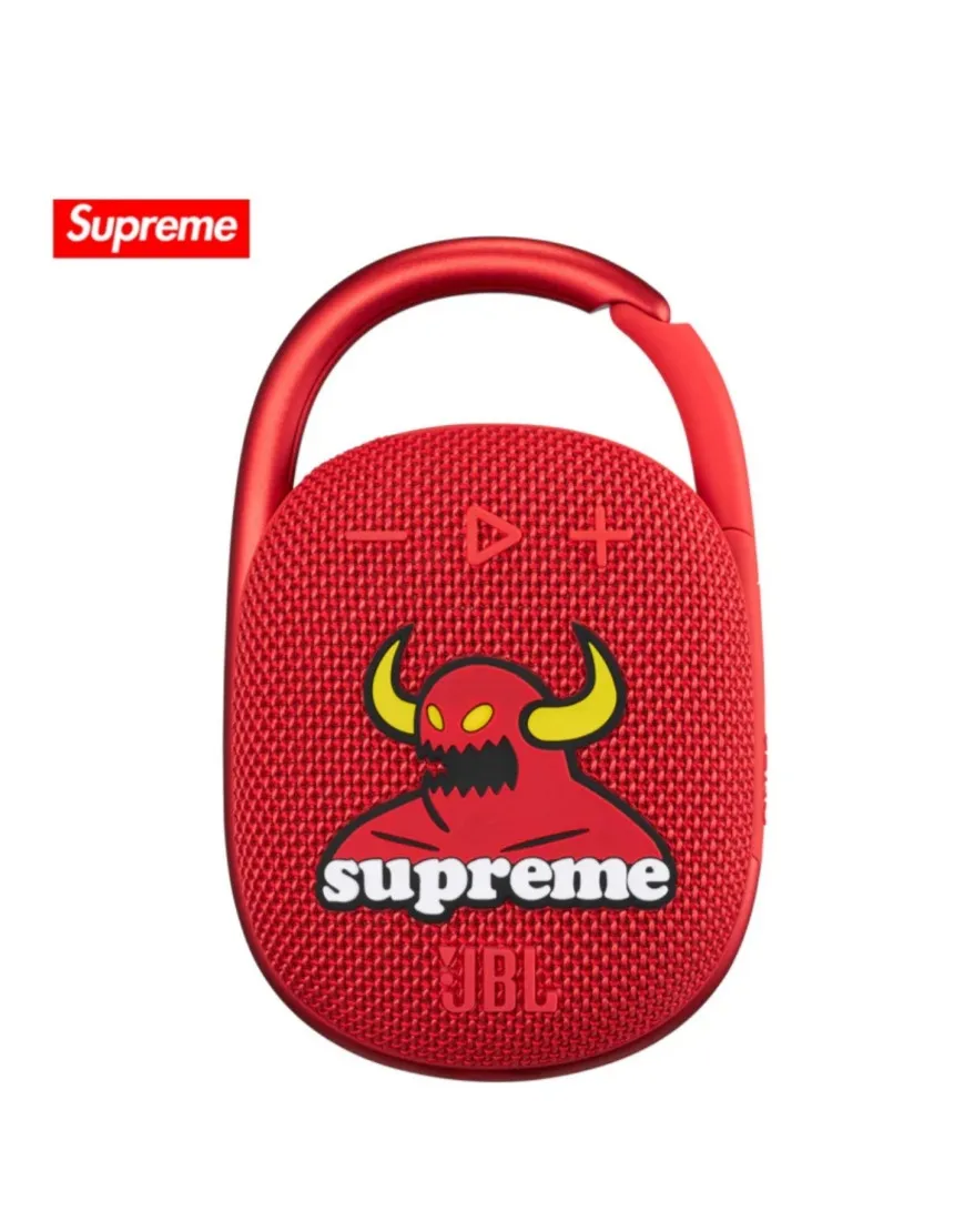 슈프림 Supreme x Toy Machine JBL Clip 토이 머신 블루투스 방수 휴대용 스피커 레드 220407 | 상품 ...