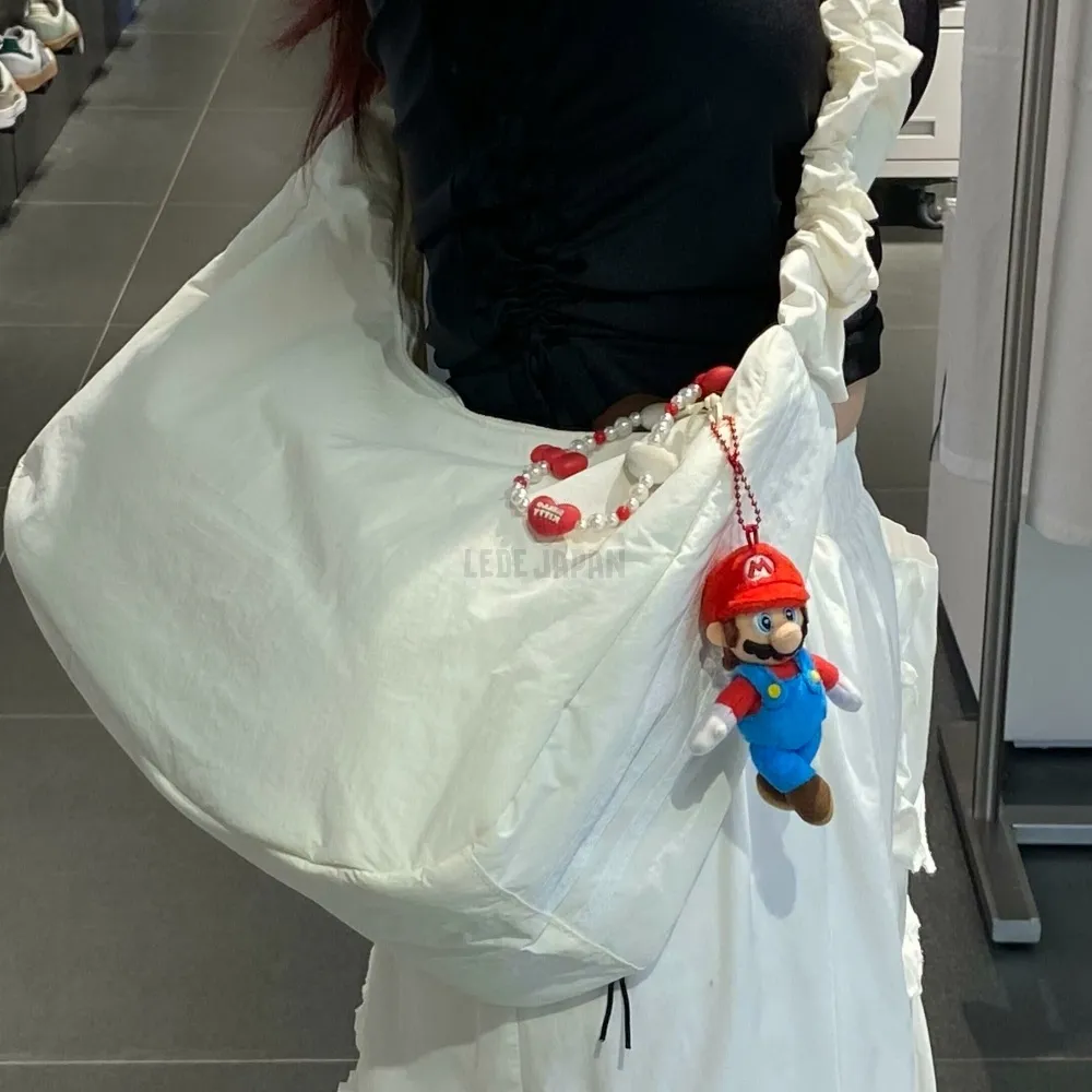 아디다스 곱창 숄더백 화이트 크링클 나일론 라지 JX9242 | 상품 상세 | 크로켓