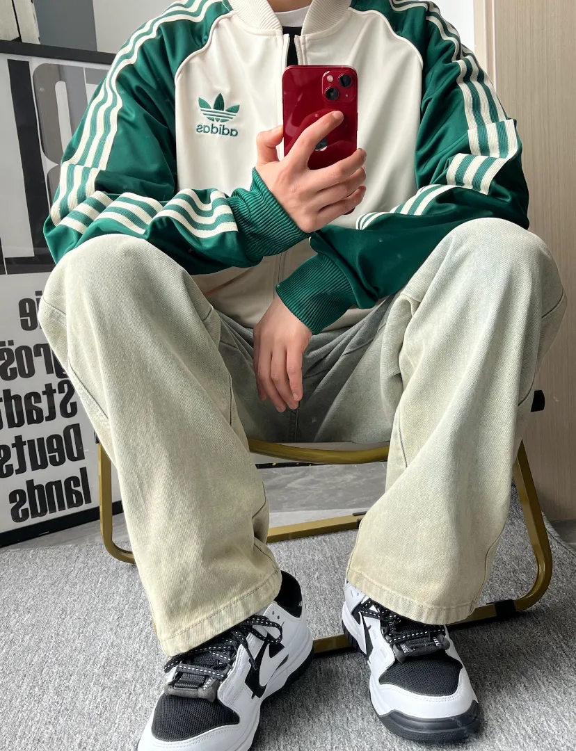 아디다스 슈퍼스타 트랙탑 져지 자켓 원더 화이트 그린 IS1403 | 상품 상세 | 크로켓