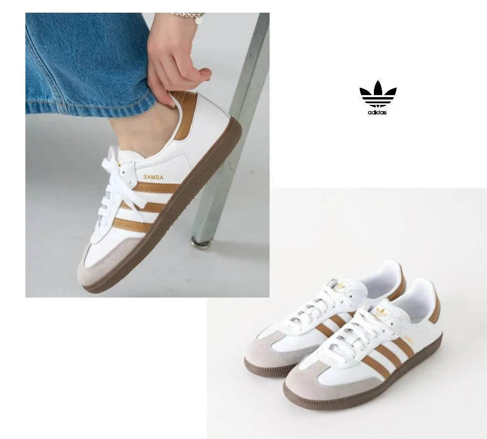 아디다스 삼바 OG 화이트 브라운 스니커즈 JH9666 | 상품 상세 | 크로켓