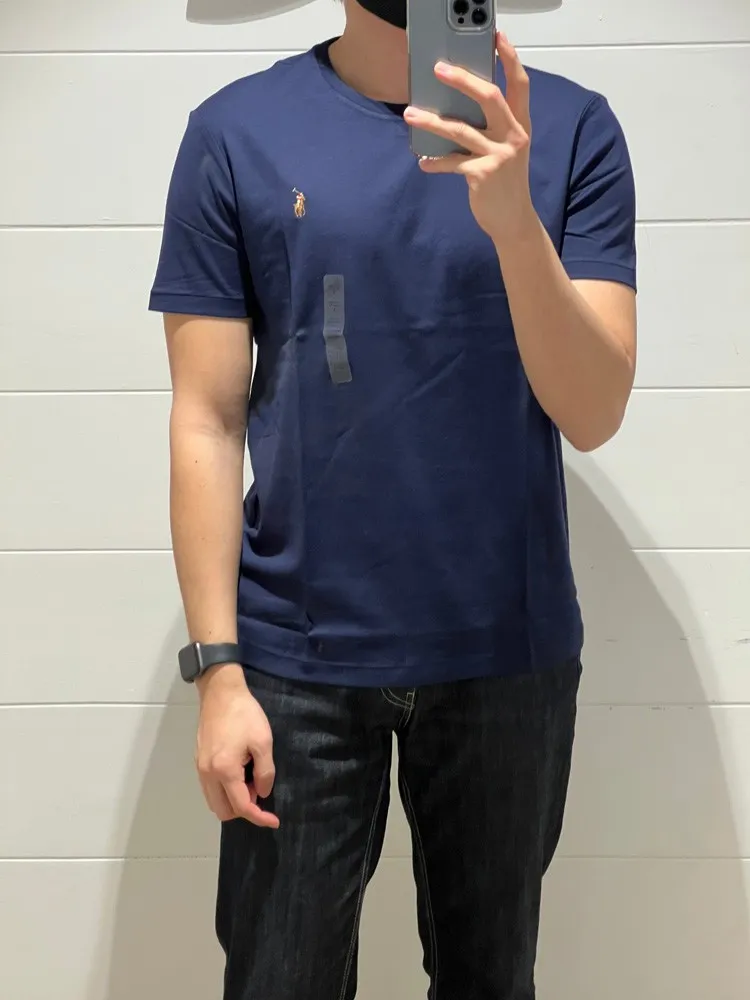 폴로랄프로렌 남녀공용 오색포니 커스텀 슬림핏 라운드넥 반팔티 710791302/ 710803228 | 상품 상세 | 크로켓