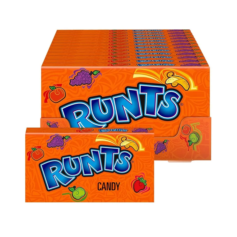 웡카 런츠 하드 캔디 12개입 1팩 Wonka Runts Hard, Chewy & Fruity Candy, 5 Ounce ...