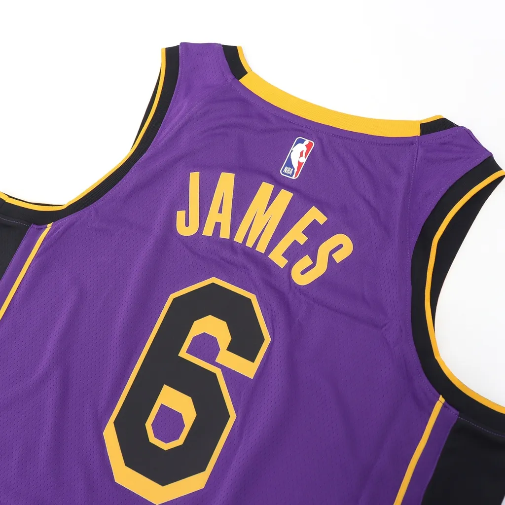 나이키 조던 LA 레이커스 르브론 제임스 스테이트먼트 에디션 NBA 스윙맨 저지 민소매 농구 나시 DO9530-505 | 크로켓