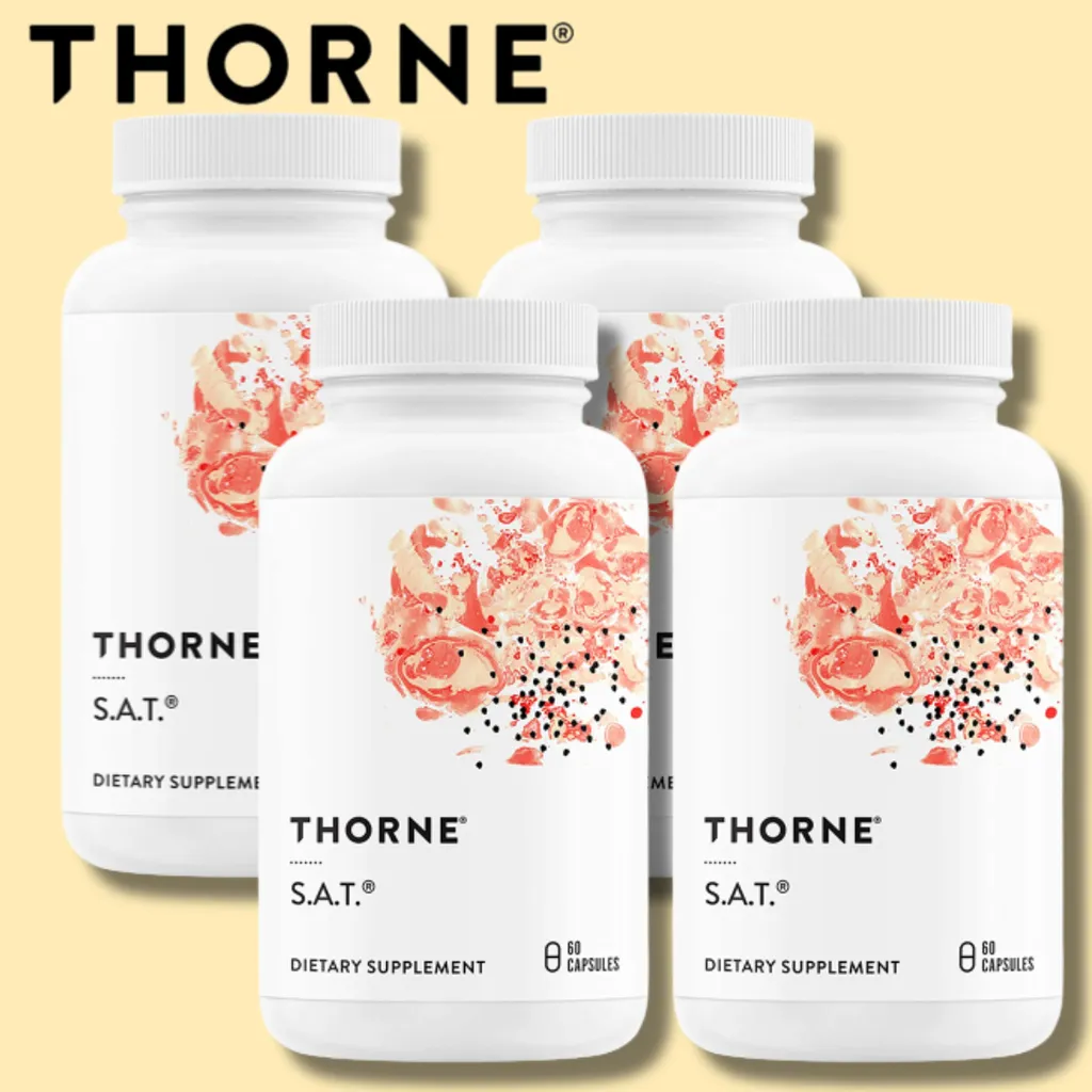 (4병) 쏜리서치 SAT 60캡슐 실리마린 밀크씨슬 아티초크 커큐민 Thorne SAT | 크로켓