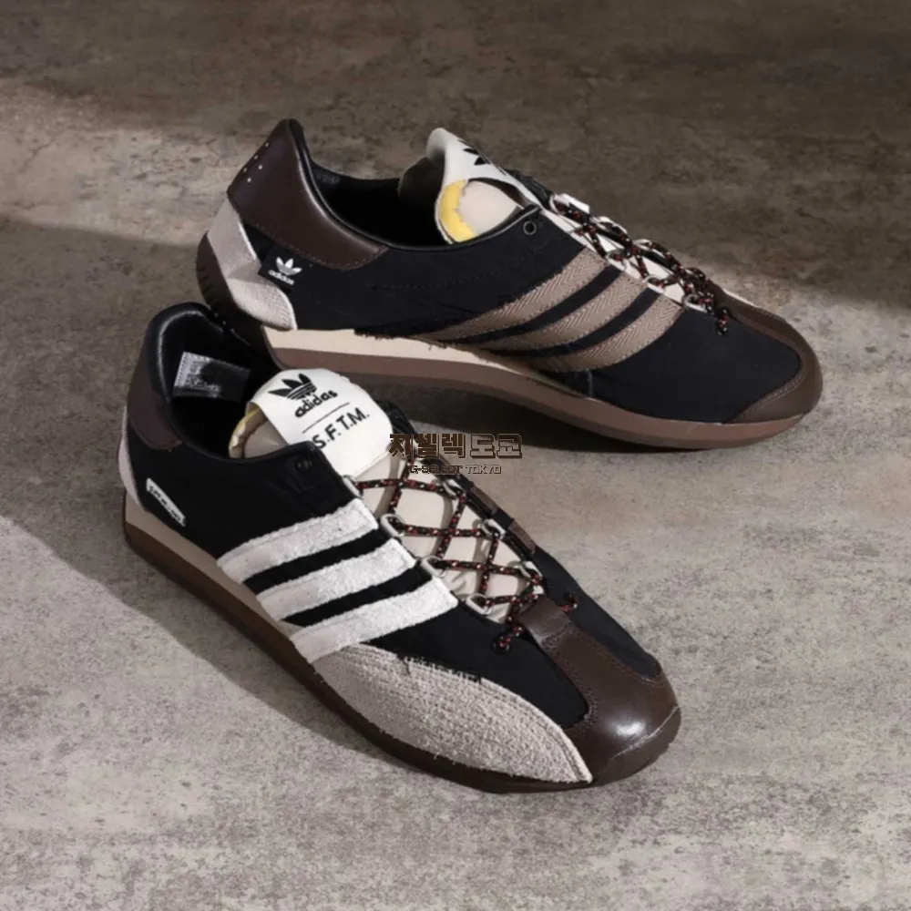 아디다스 송포더뮤트 컨트리 OG 로우 트레이너 브라운 블랙 화이트 ID3546 | 크로켓