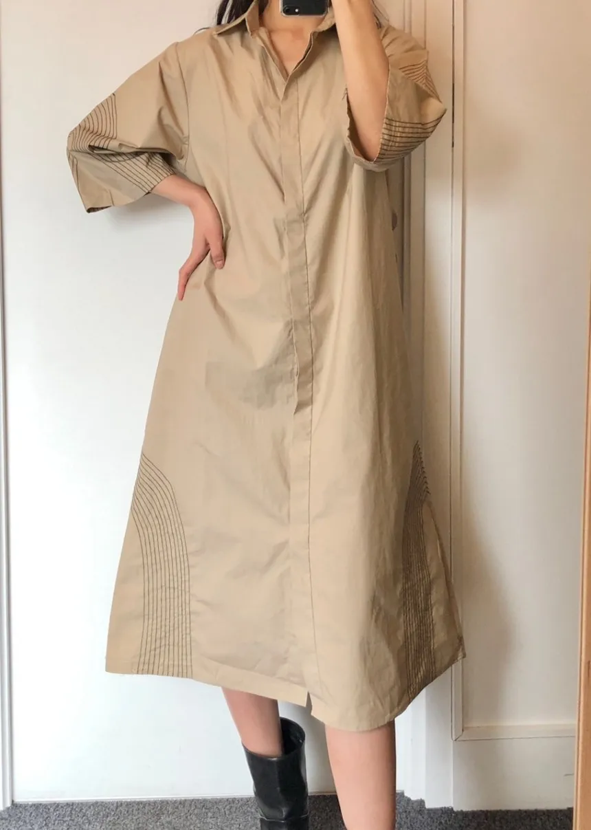 AMIISI BAHAA 원피스 (베이지) VV0063 | 크로켓