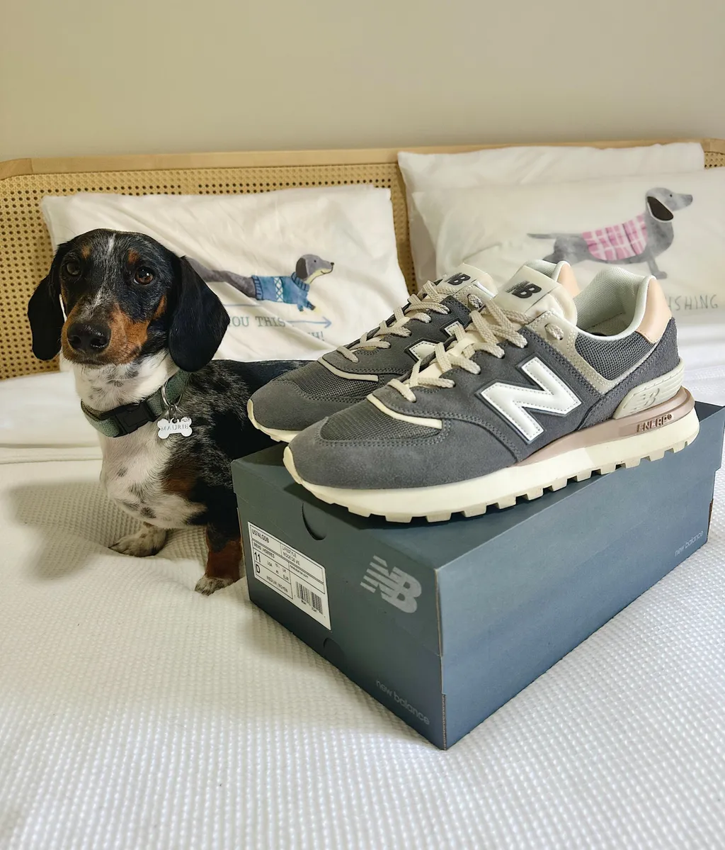 뉴발란스 574 레거시 그레이 연핑크 스웨이드 레더 U574LGDB | 상품 상세 | 크로켓