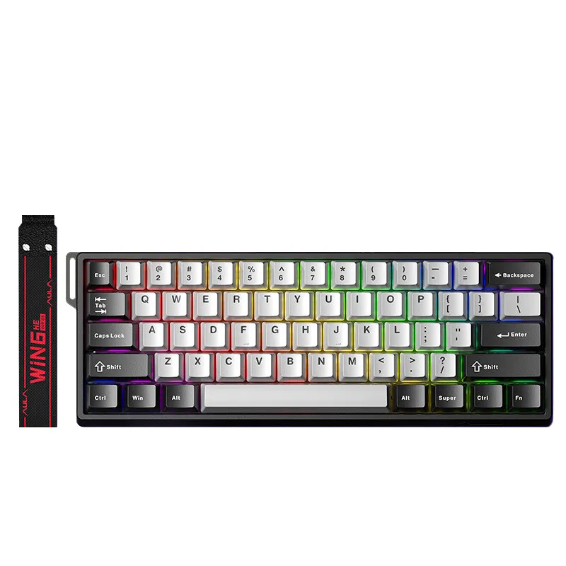 AULA WiN 60HE Pro Magnetic Switch Mechanical Keyboard (Wired, Black Gray) | Croket