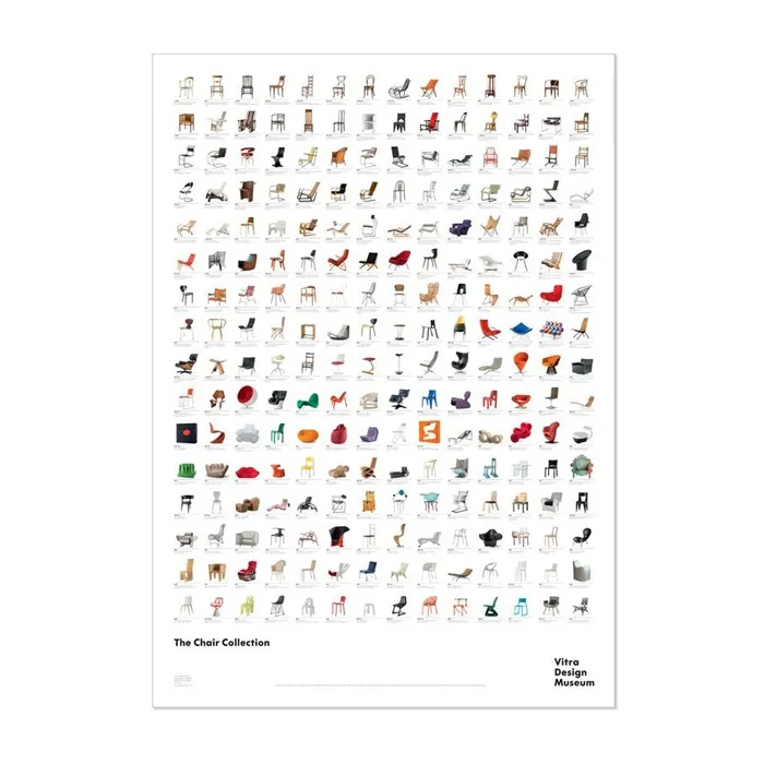 Vitra 비트라 The Chair Collection Poster 의자 포스터 | 크로켓