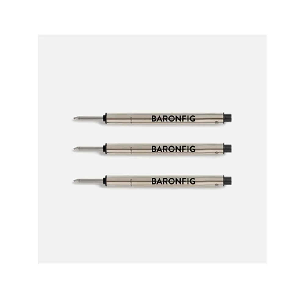 바론 피그 스퀘어 잉크 펜 리필 블랙 컬러 3개입 Baronfig Squire Ink Refills Black color ...