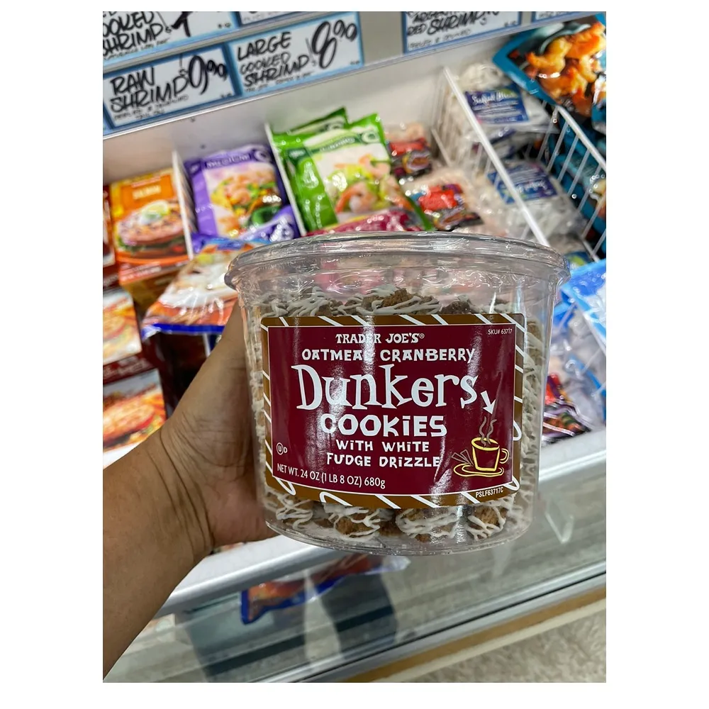 트레이더조 던커스 쿠키 680g 2팩 크랜베리 Trader Joe's Oatmeat Cranberry Dunkers ...