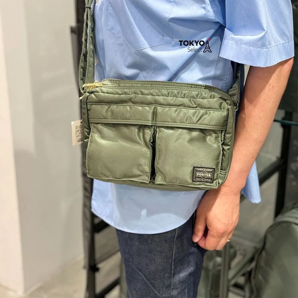 요시다 포터 뉴 탱커 슬링백 숄더백 크로스백 W zip 622-15154 세이지그린 아이언블루 | 크로켓