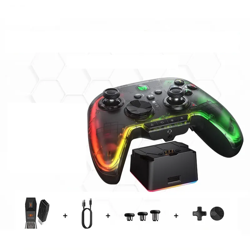 MOJIANG 무지개2 Pro 무선 게임 컨트롤러 게임패드 교환부품+충전대 1000mAh 스위치/아이폰/안드로이드 적용 | 상품 ...