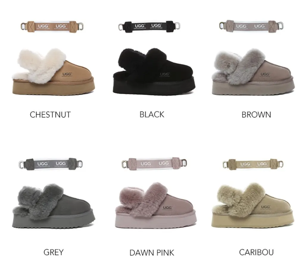 에버어그 무사 플랫폼 3.8cm 굽높이 생활방수 호주어그슬리퍼 AS2077/바로배송 | 크로켓