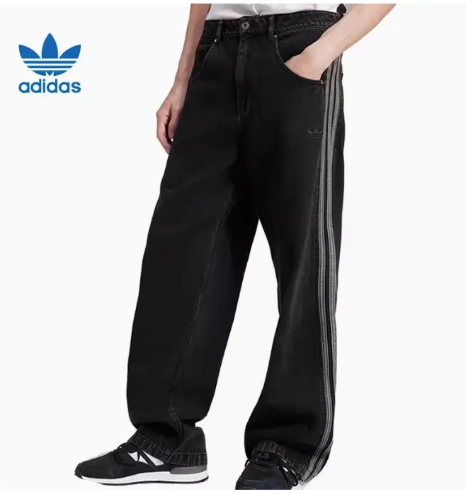 아디다스 파이어버드 청바지 블랙 진청 데님 팬츠 JC6718 | 크로켓