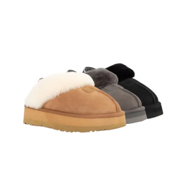 [무료배송] 호주정품 오즈웨어 코케트 플랫폼 양털 어그 슬리퍼 (굽4cm) 체스트넛 OB114 II PEB | 상품 상세 | 크로켓