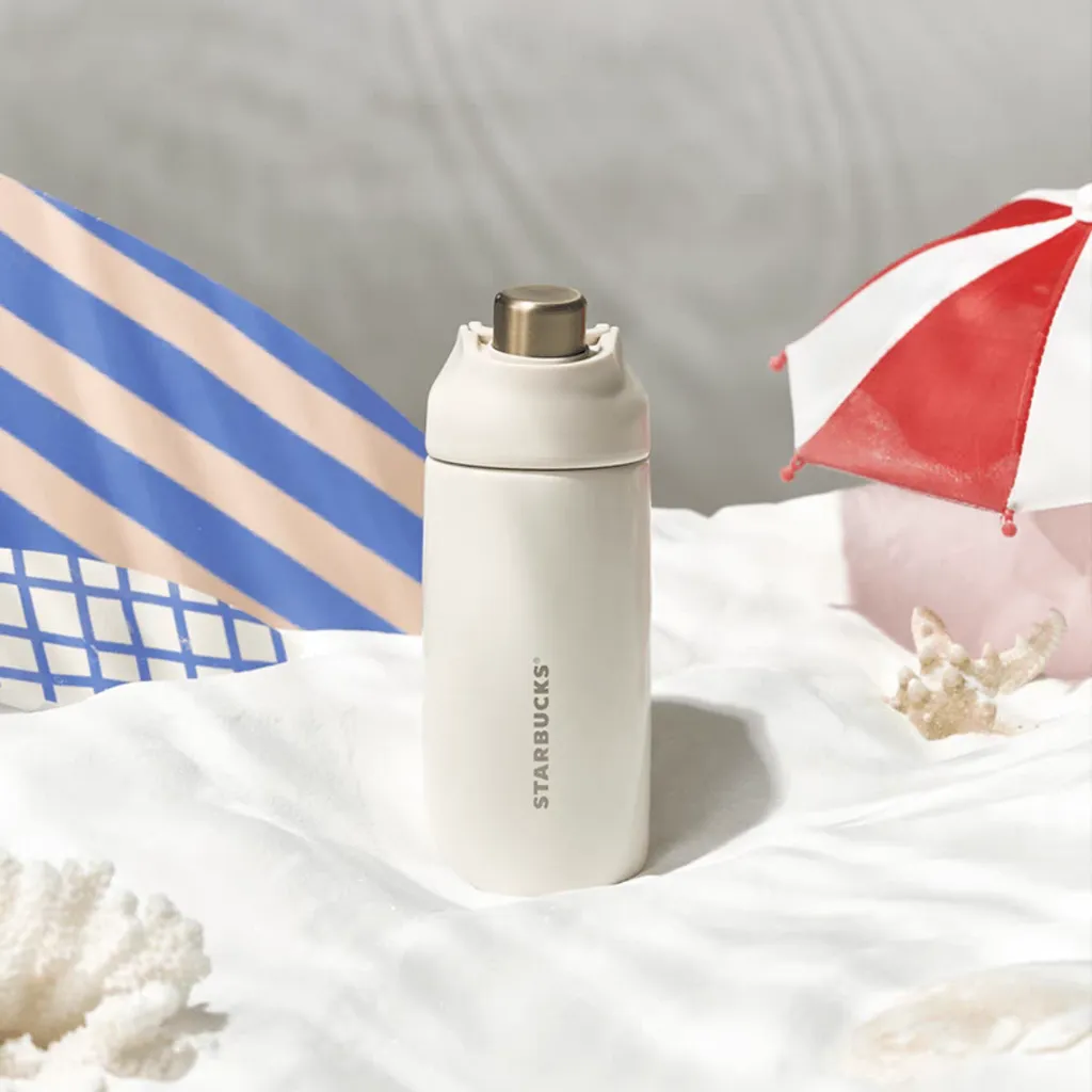 스타벅스 중국 2024 공홈 썸머MD 화이트 스텐 보온보냉병 473ml | 상품 상세 | 크로켓