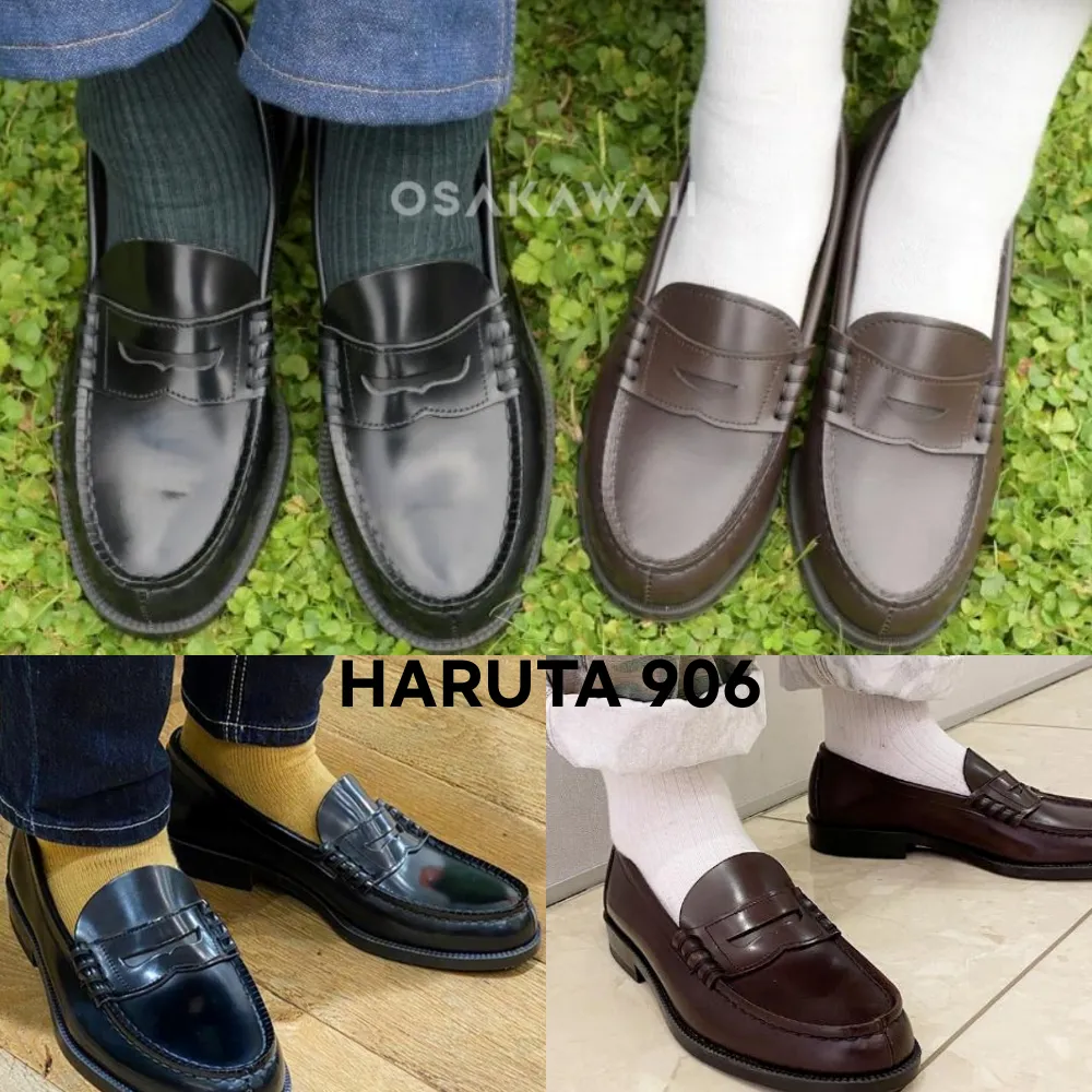 하루타 906 페니 로퍼 소가죽 간편화 3E 블랙 브라운 HARUTA HS-906 | 상품 상세 | 크로켓