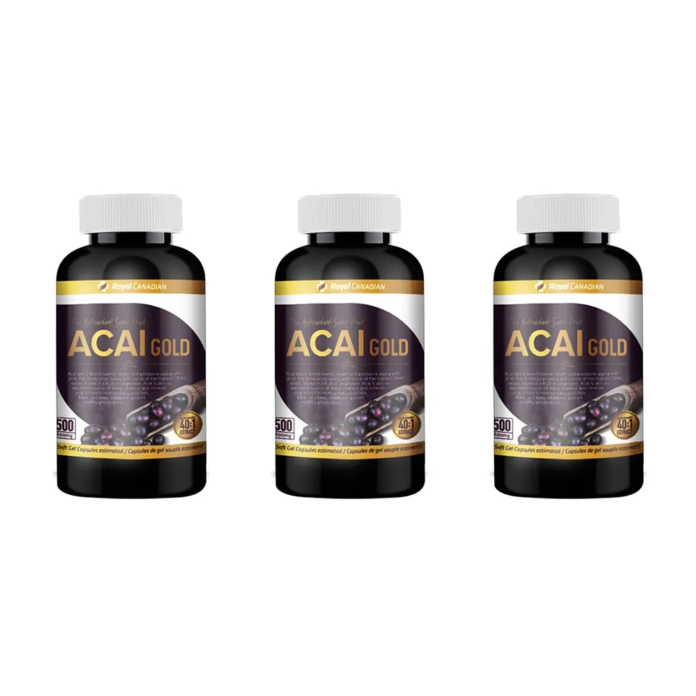 로얄 캐네디언 아사이 베리 골드 600mg 500정 3팩 Royal Canadian Acai Gold Acai berry 40: ...