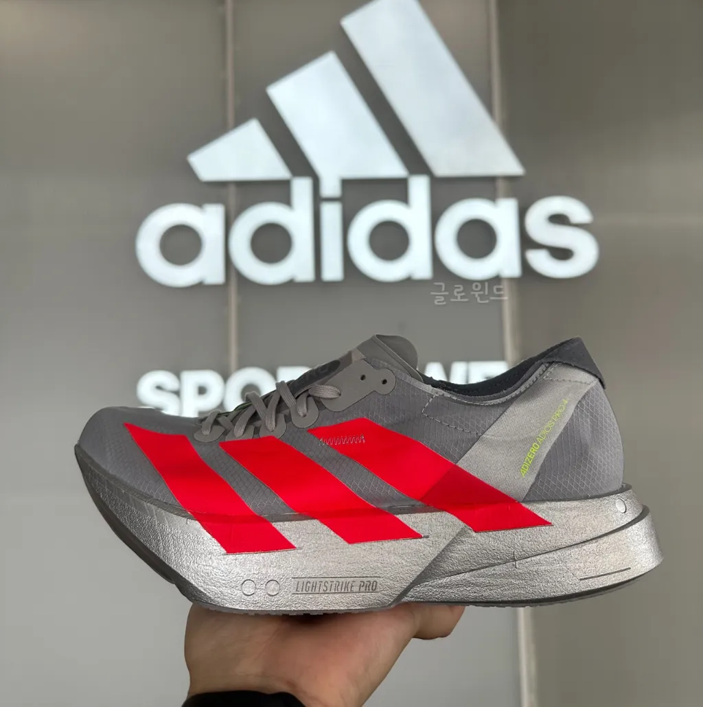 아디다스 아디제로 아디오스 프로4 남성 러닝화 실버 JR6372 | 크로켓