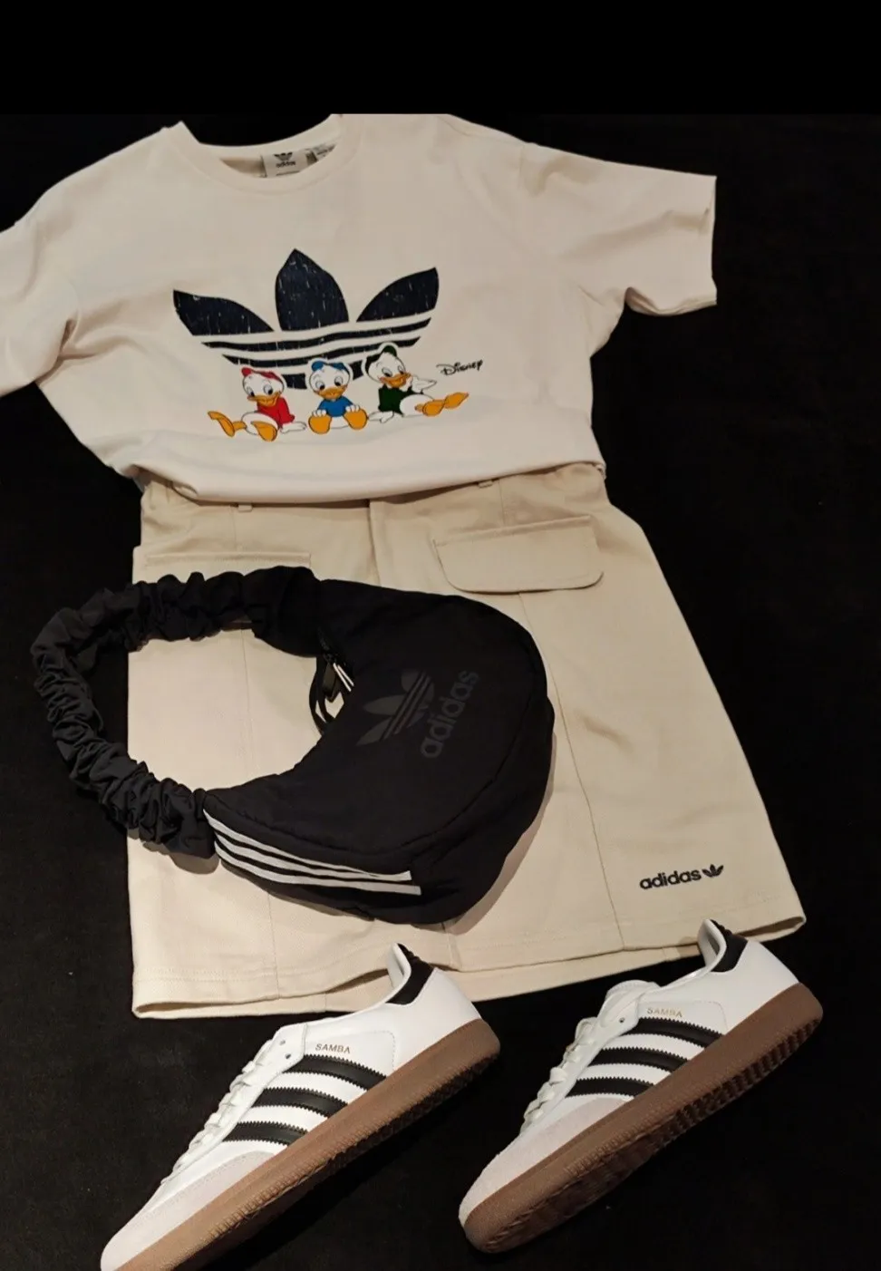 아디다스 셔링 보부상 숄더백 블랙 미디움 JP0145 | 크로켓