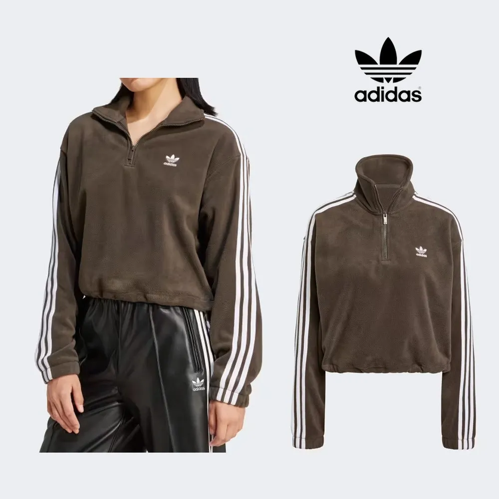 아디다스 폴라 폴리스 1/2 집업 루즈 스웨터 쉐도우 올리브 긴팔 IW3164 | 상품 상세 | 크로켓