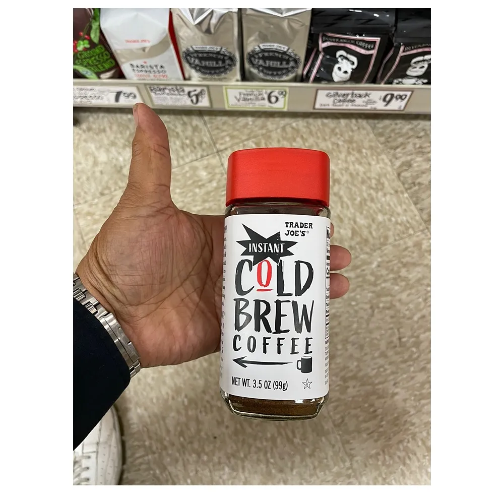 트레이더조 인스턴트 콜드브루 커피 99g 2팩 Trader Joe's Instant Cold Brew Coffee(99g ...