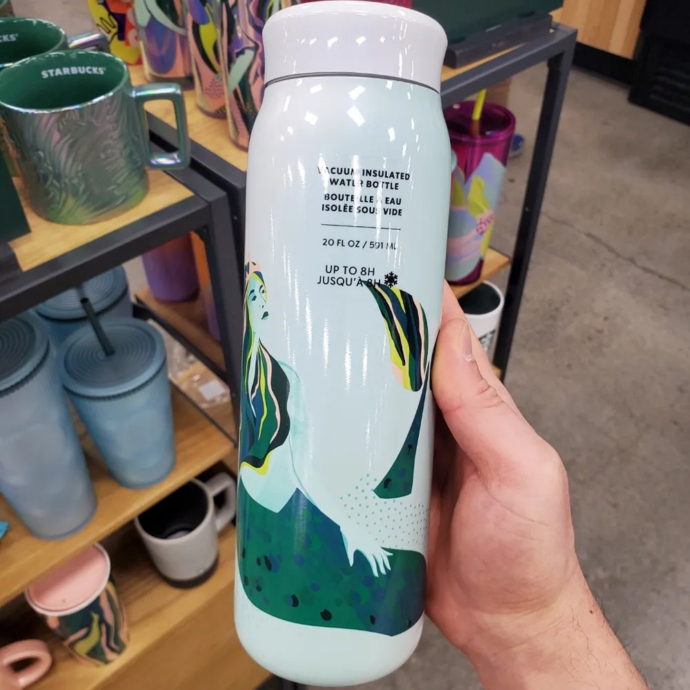 2024 북미 스타벅스 진공 스테인레스 워터보틀 머메이드 텀블러 591mL | 크로켓