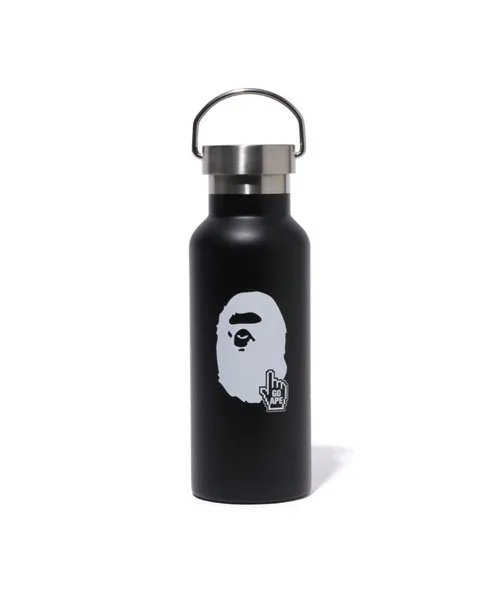 베이프 고 에이프 포인터 스테인리스 스틸 보틀 블랙 BAPE GO APE POINTER STAINLESS STEEL BOTTLE ...