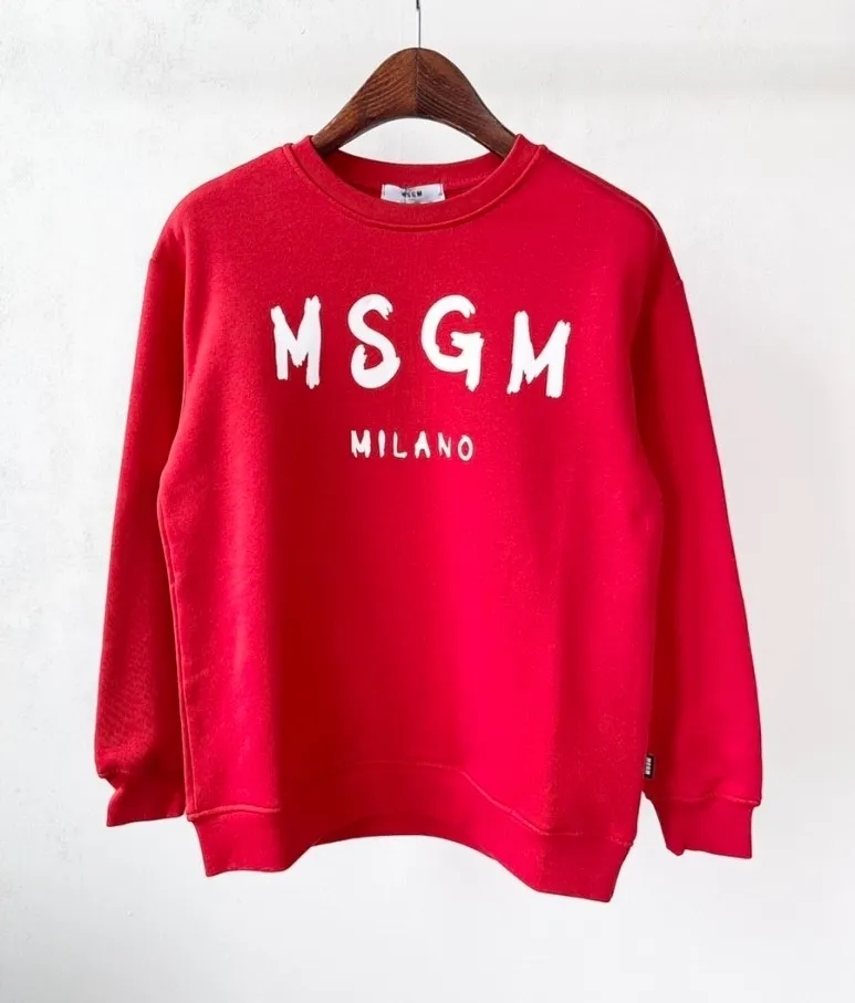 21FW MSGM 키즈 맨투맨 레드 6,8,10,12,14A(남.여아 공용) | 상품 상세 | 크로켓