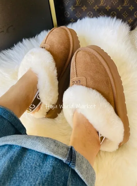 [무배] 오즈웨어 코케트 플랫폼 통굽 밴딩 양털 슬리퍼 4컬러 (OB114 II PEB) | 상품 상세 | 크로켓