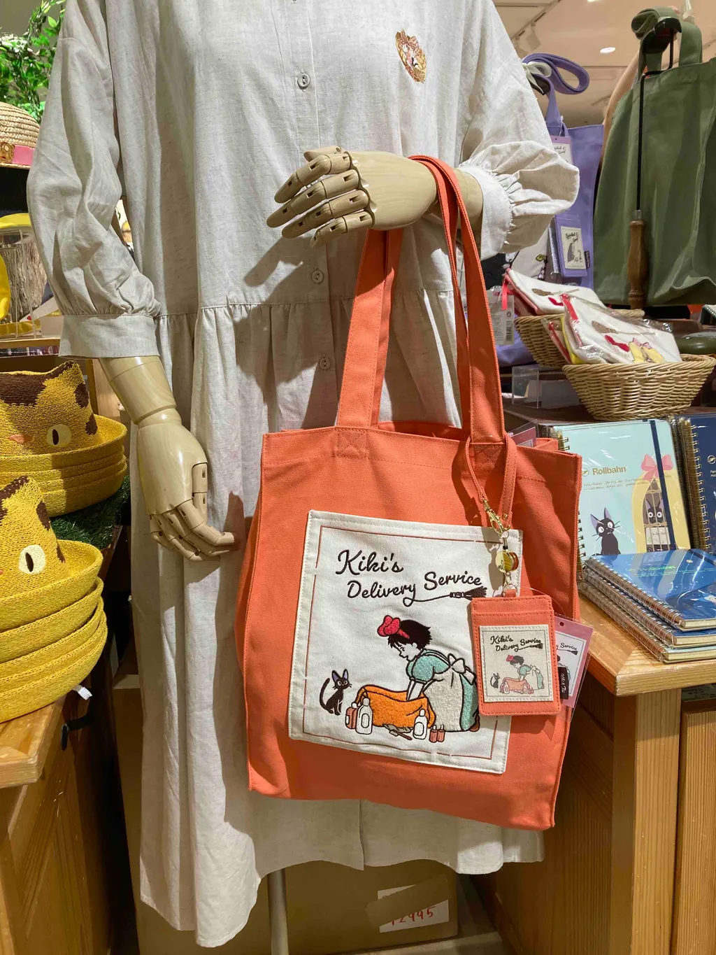 스튜디오지브리 캐릭터 자수 컬러 에코백 토트백 숄더백 마녀배달부키키 이웃집토토로 하울의 움직이는 성 가오나시 토토로 키키 지지 ...