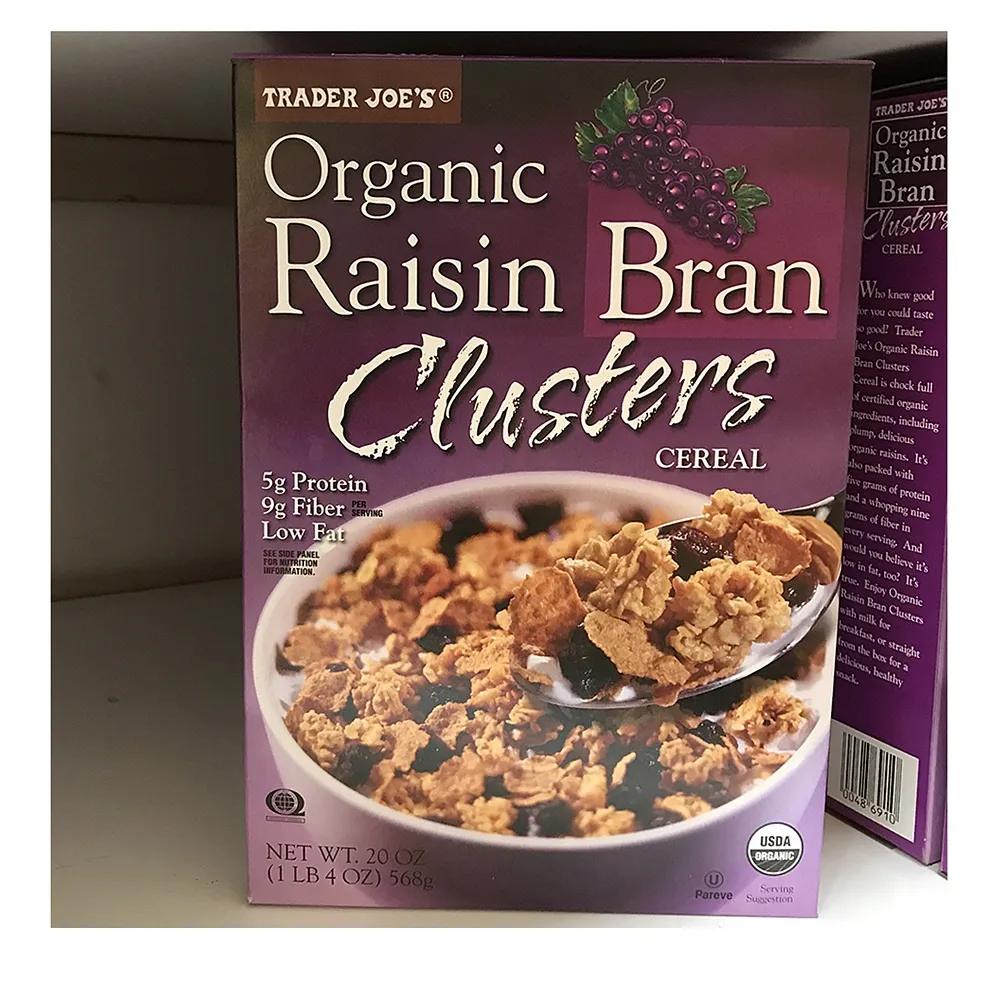 트레이더조 레이진 브란 클러스터 568g 2팩 Trader Joe's Organic Raisin Bran Clusters ...