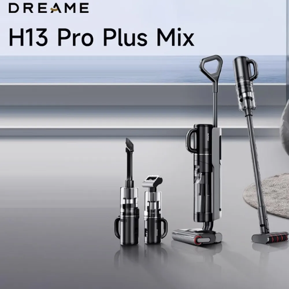 DREAME 스마트 무선 청소기 H13 Pro Plus Mix 건조 살균 청소 일체형 체척기 18000Pa 강흡입력 | 크로켓