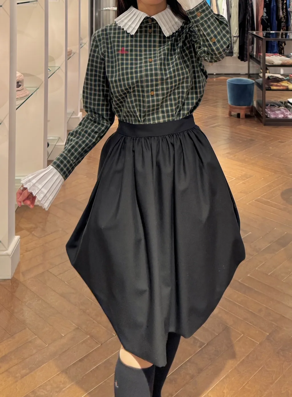 [비비안웨스트우드] 레드라벨 울 트로피컬 스커트 (블랙) 251002 / vivienne westwood skirt | 상품 상세 | 크로켓