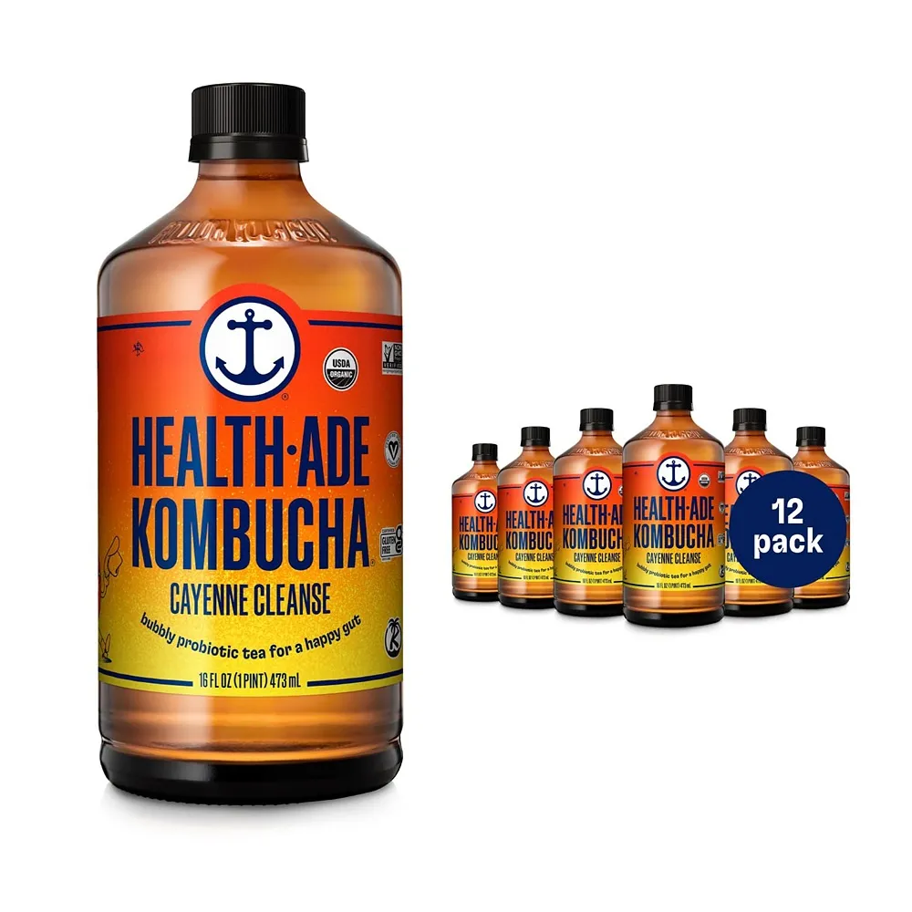 Health-Ade 콤부차 473ml 12개입 1팩 카이옌 클렌즈 Health-Ade Kombucha Tea Organic ...