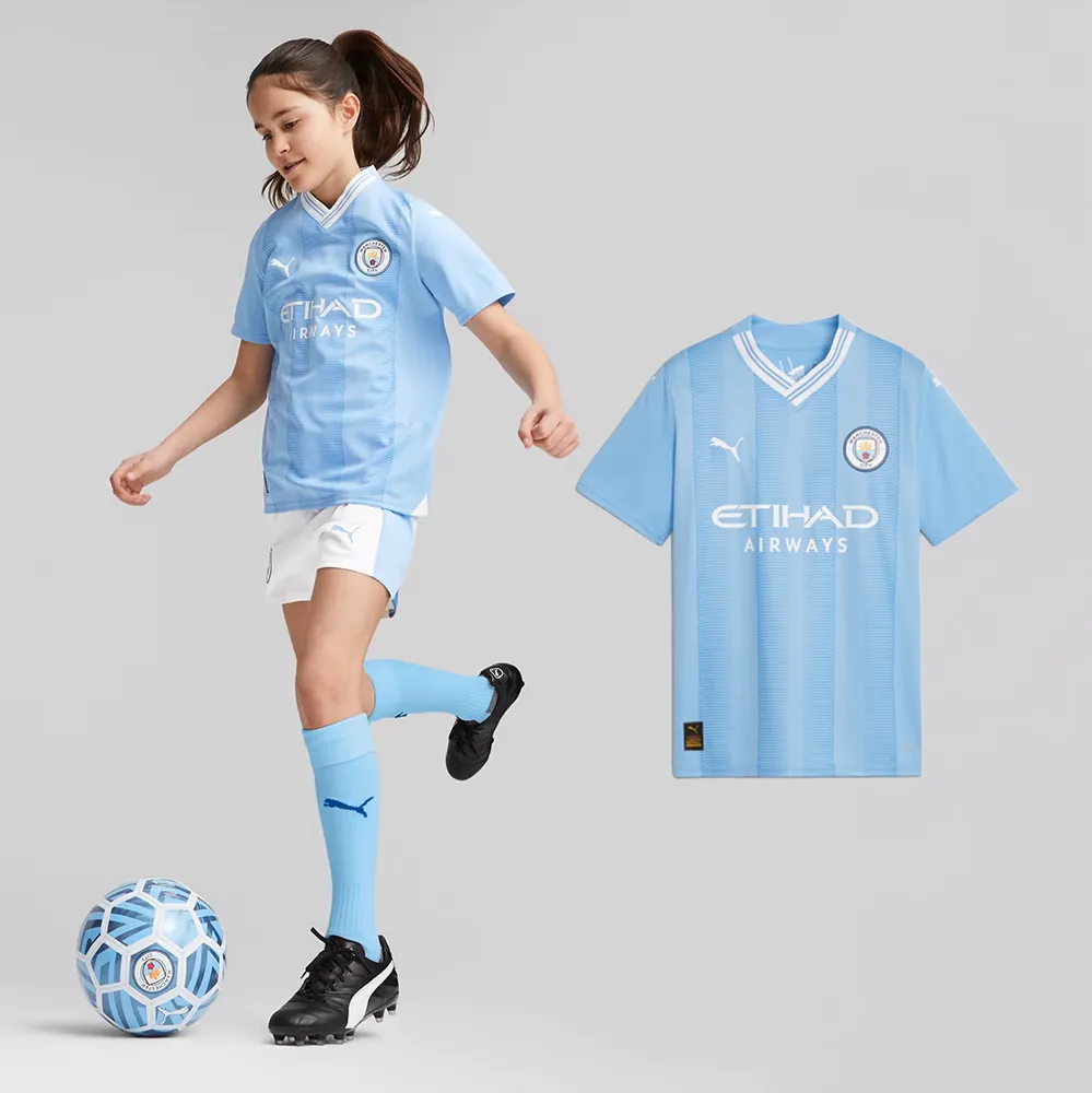 맨체스터 시티 맨시티 푸마 키즈 어린이 주니어 홈 저지 유니폼 2023/24 | 상품 상세 | 크로켓