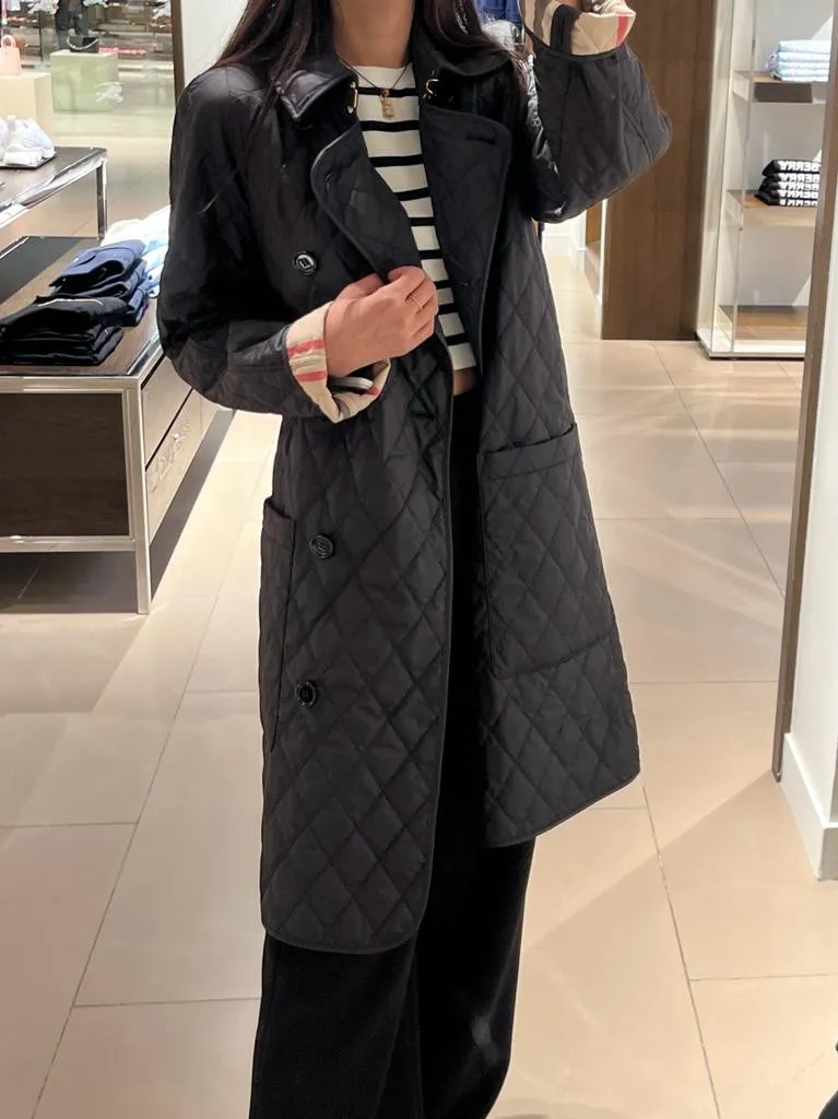 버버리 TYTHING 타이팅 경량 퀼팅 자켓 8053044 (블랙) VV0396 | 크로켓