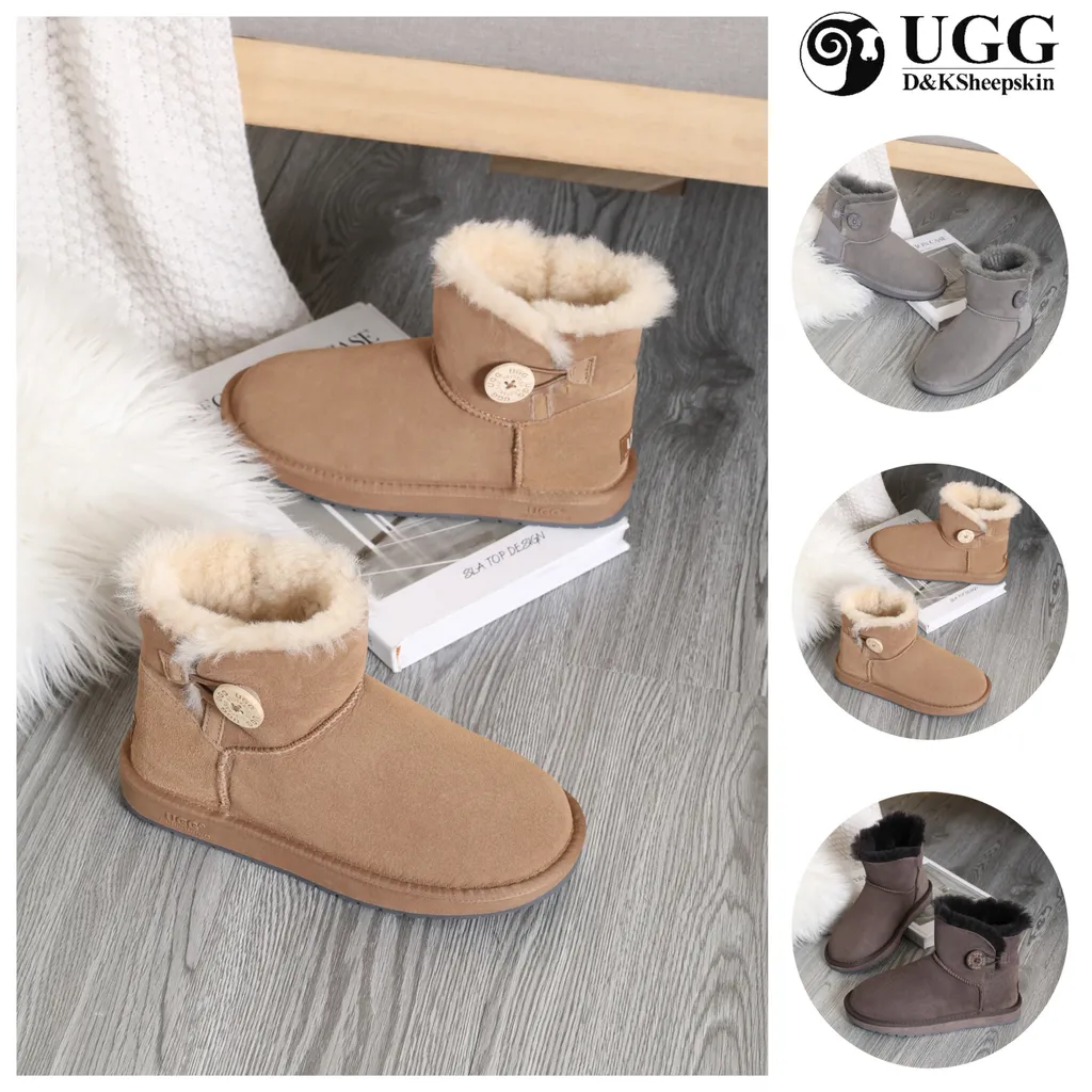 UGG 양털 부츠 남녀 에버 클래식 호주 미니 버튼 어그 체스트넛 초콜릿 그레이 AS 15702 | 상품 상세 | 크로켓