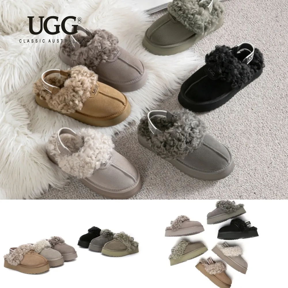 [호주정품] 호주어그 에버어그 UGG 슬리퍼 플랫폼 양털 샌들 굽 와플 뽀글이 4cm 24FW 2074 | 상품 상세 | 크로켓