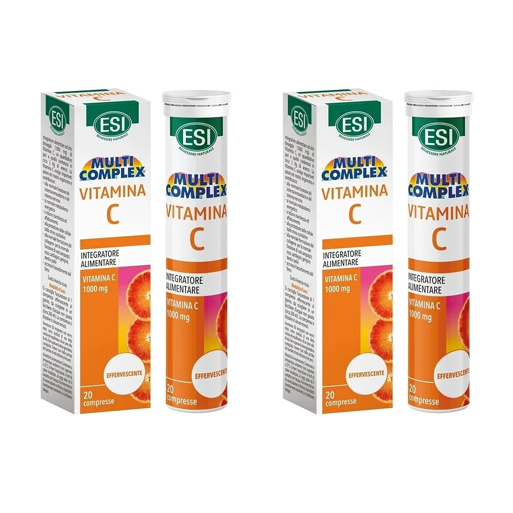 ESI 멀티컴플릭스 발포 비타민C 20정 2팩 레드오렌지 ESI - Multicomplex, Vitamin C Food ...