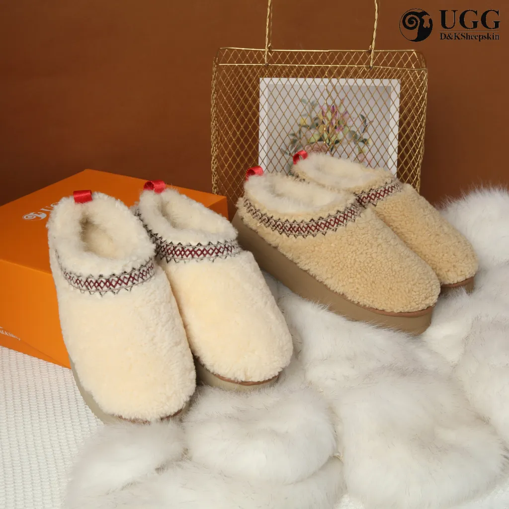 DK UGG 양털 슬리퍼 플랫폼 타스만 슬립온 디케이 어그 DK129 | 크로켓