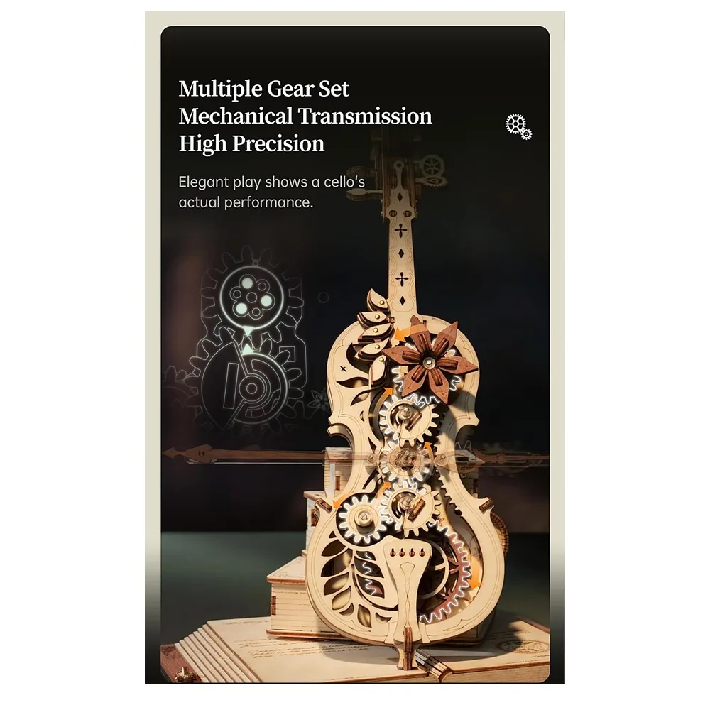 ROBOTIME AMK63 매직 첼로 키트 1팩 ROBOTIME AMK63 Magic Cello Adults 3D Puzzles ...