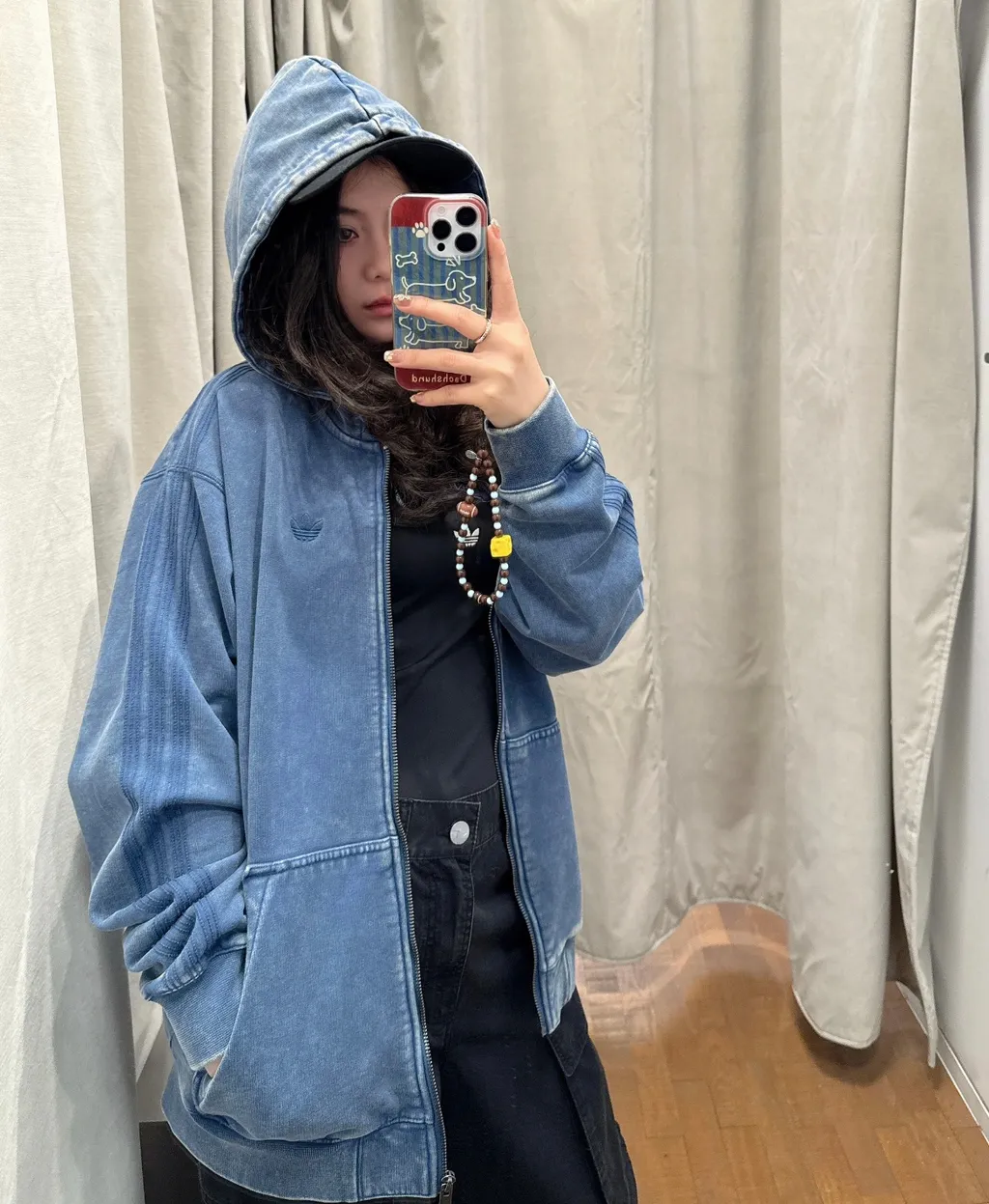 [무료배송/항공배송] 아디다스 오리지널 워싱 후드 집업 자켓 블루 KA6759 | 상품 상세 | 크로켓