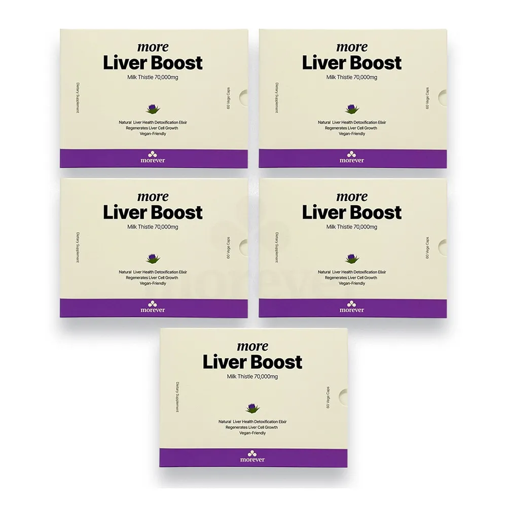 모에버 모어 리버 부스트 밀크씨슬 60정 5팩 Morever More Liver Boost Milkthistle 60caps ...